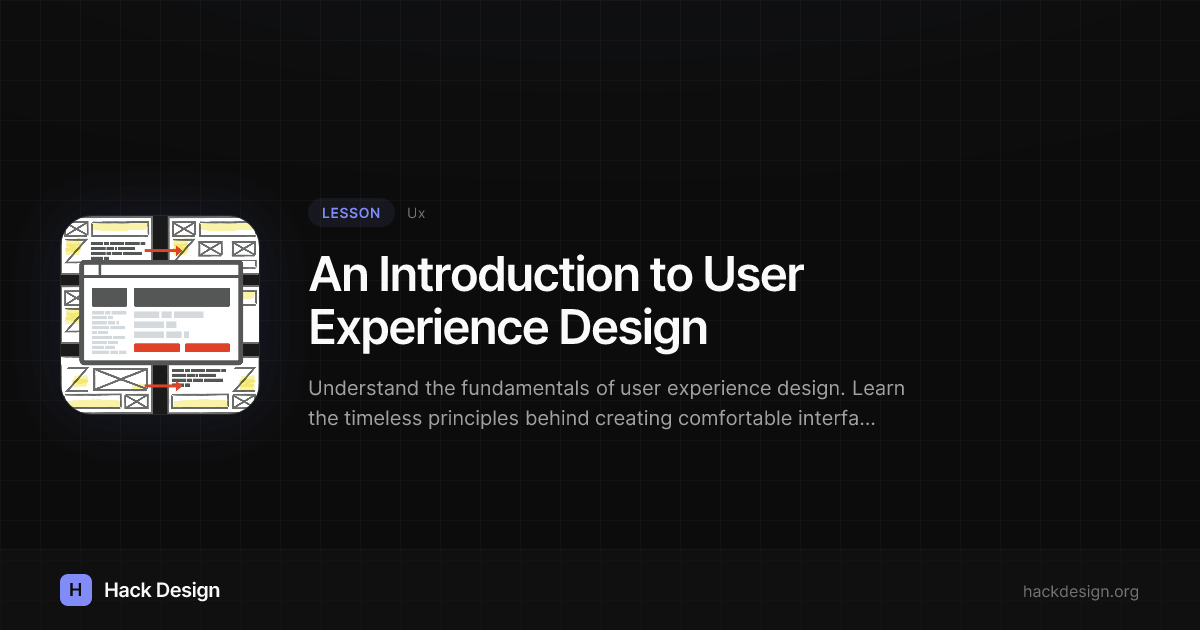 An Introduction to User Experience Design | Hack Design