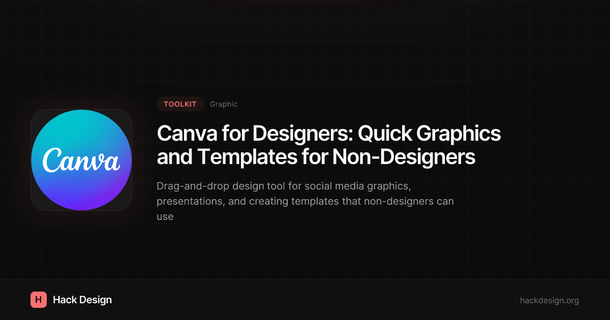 Canva for Designers: Quick Graphics and Templates for Non-Designers ...