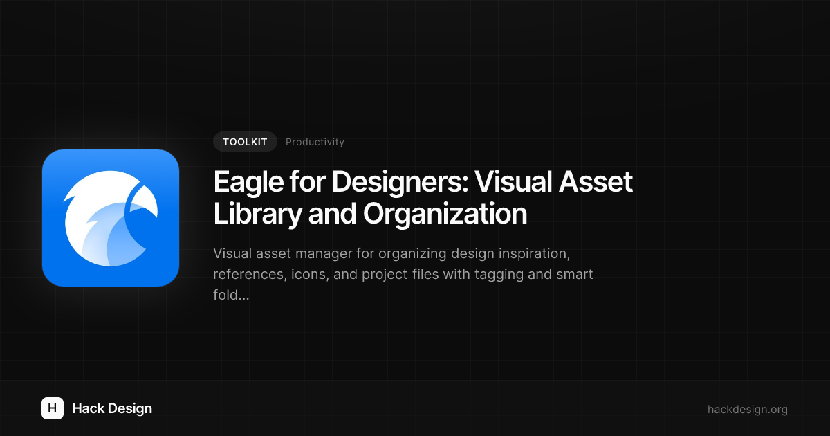 Eagle for Designers: Visual Asset Library and Organization | Hack Design