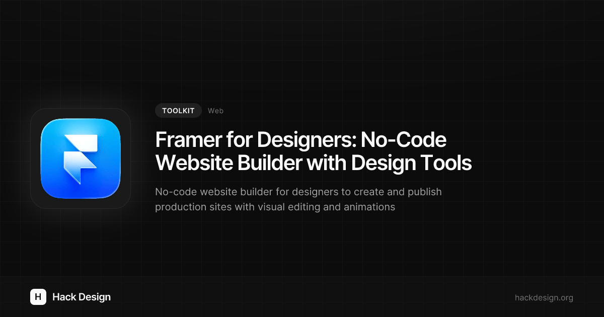 Framer for Designers: No-Code Website Builder with Design Tools | Hack ...