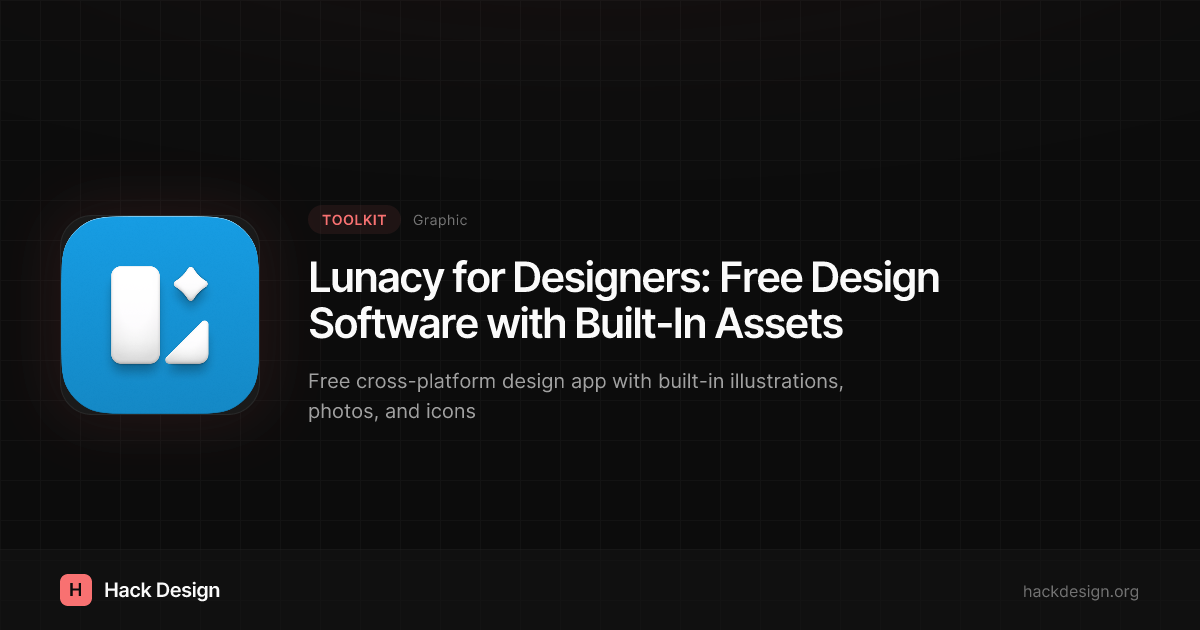 Lunacy for Designers: Free Design Software with Built-In Assets | Hack ...