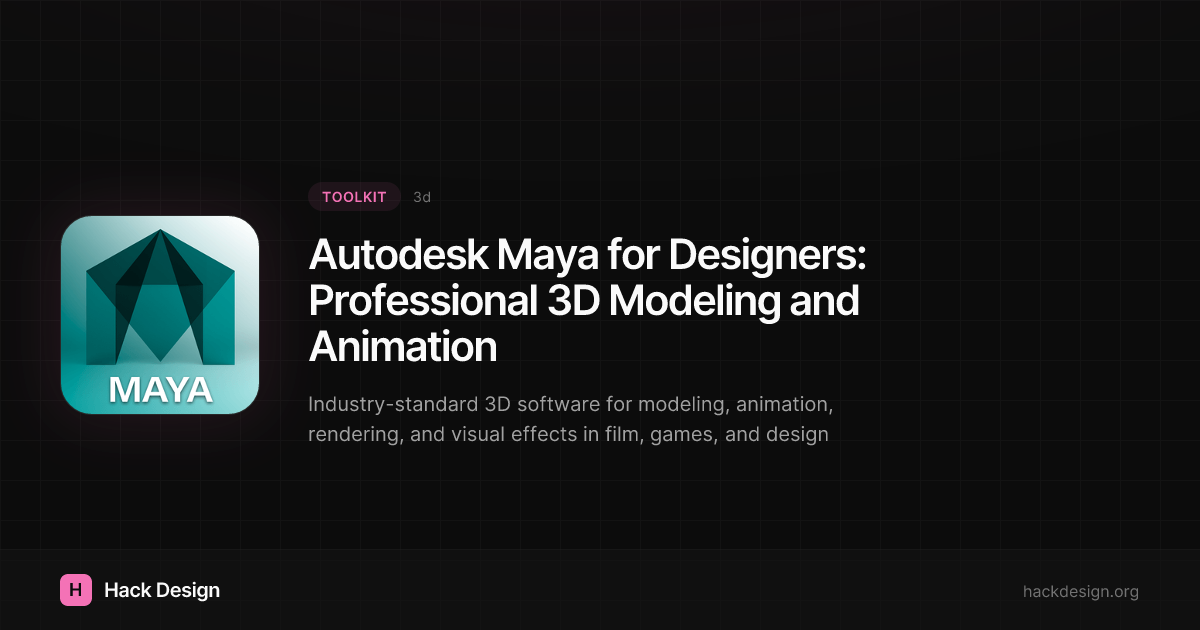 Autodesk Maya for Designers: Professional 3D Modeling and Animation ...