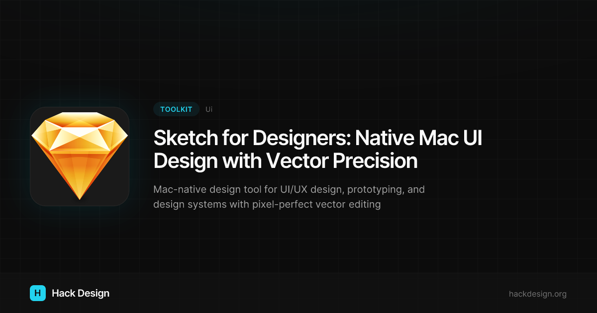 Sketch for Designers: Native Mac UI Design with Vector Precision | Hack ...